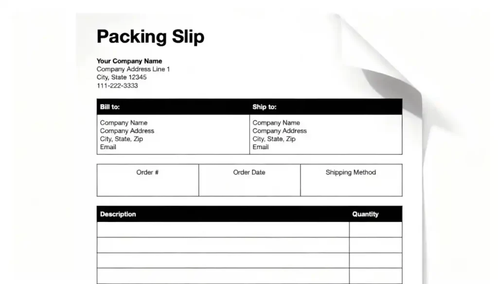 Packing Slips Printing | Custom Order Forms | Baldwin Business